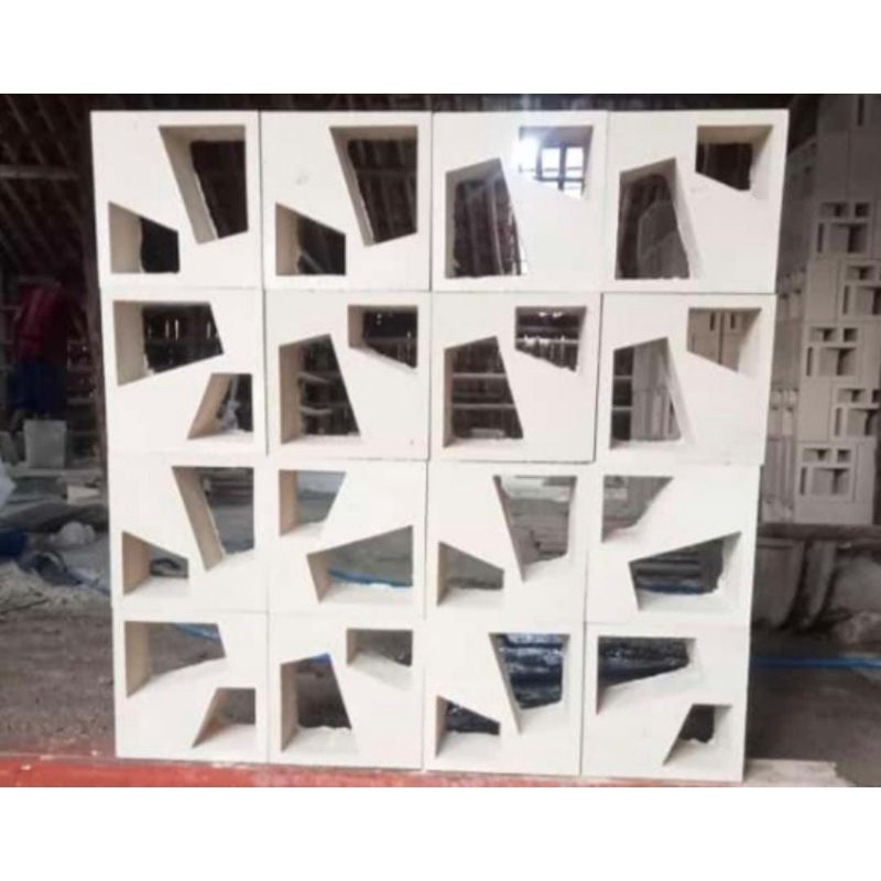 Jual roster modern/roster beton/roster minimalis/roster motif lubang 2 ...