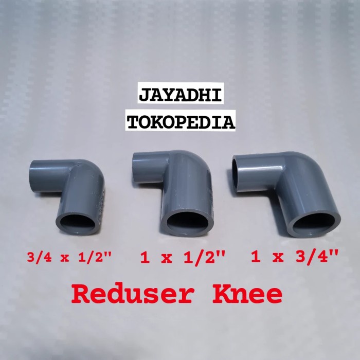 Jual PVC Reduser Knee AW 3/4 x 1/2 - Oper Elbow / Reducing L Knie 3/4x1 ...