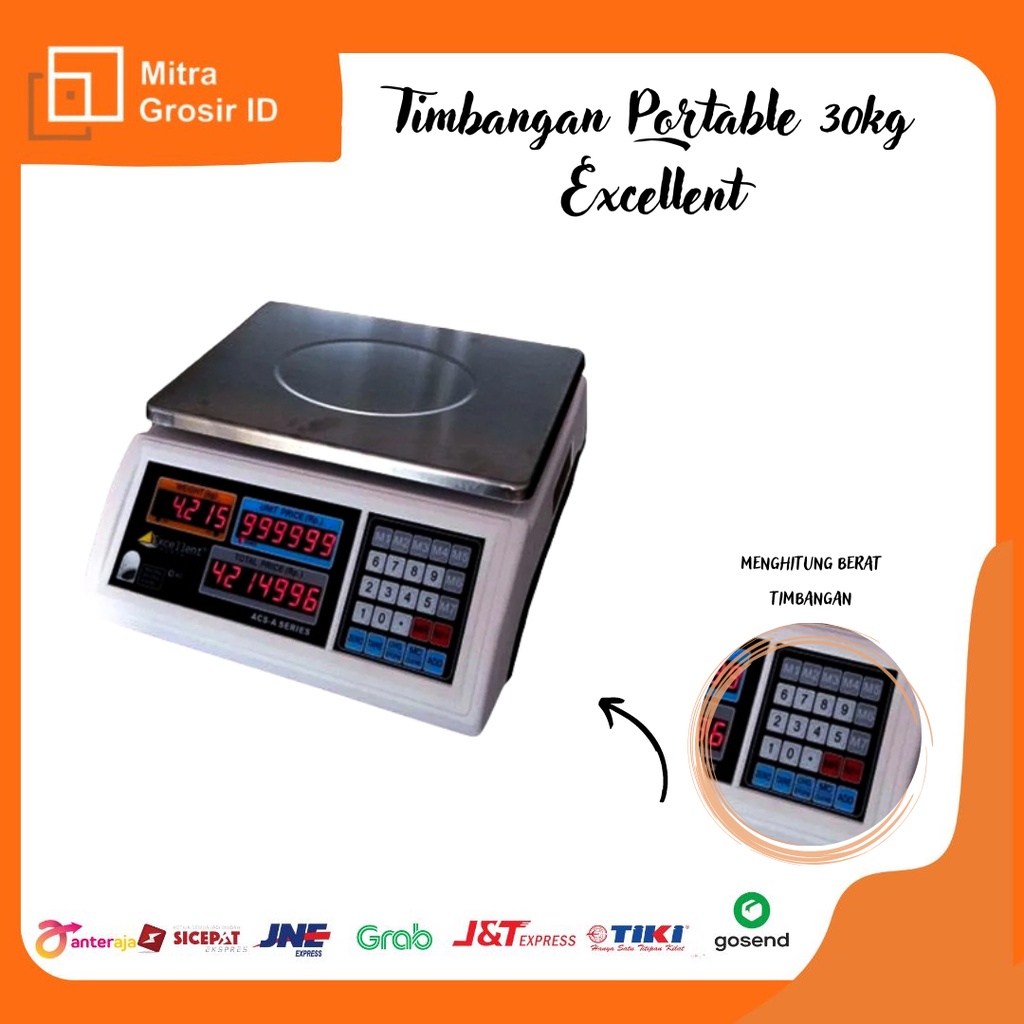 Jual Timbangan Digital 30 kg EXCELLENT | Shopee Indonesia