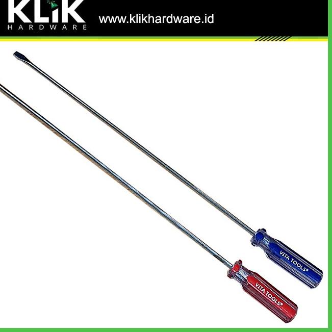 Jual Vitatools Obeng Panjang 12 Inch 300 mm x 5 mm Plus Minus 2 Pcs 30 cm BCG 7O Produk | Shopee ...