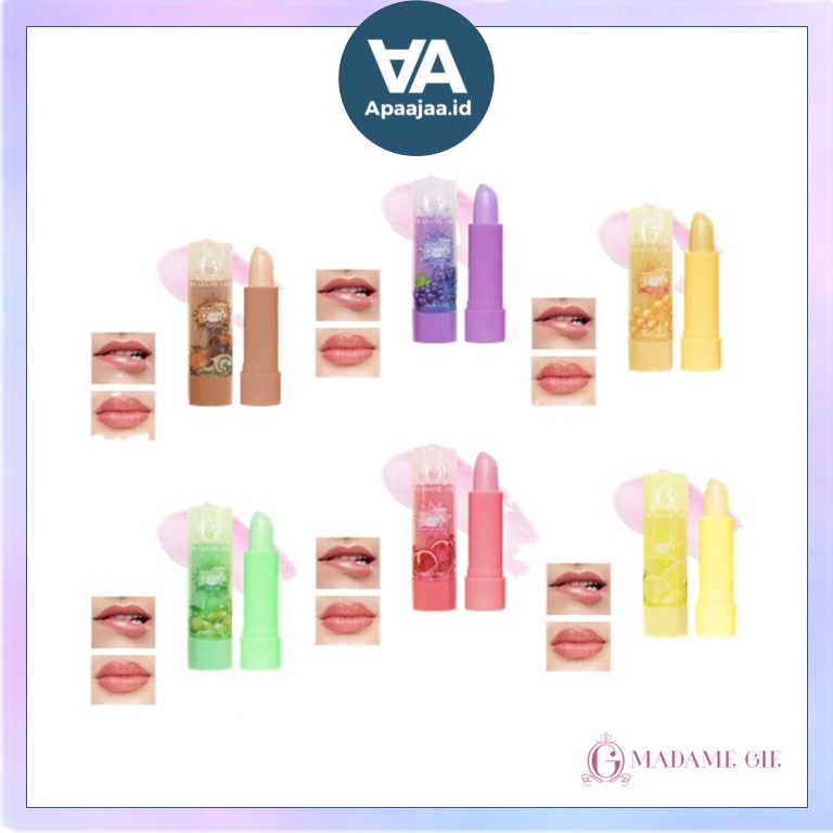 Jual MADAME GIE Color Pop Lip Balm Fruity Series MG007 | Shopee Indonesia