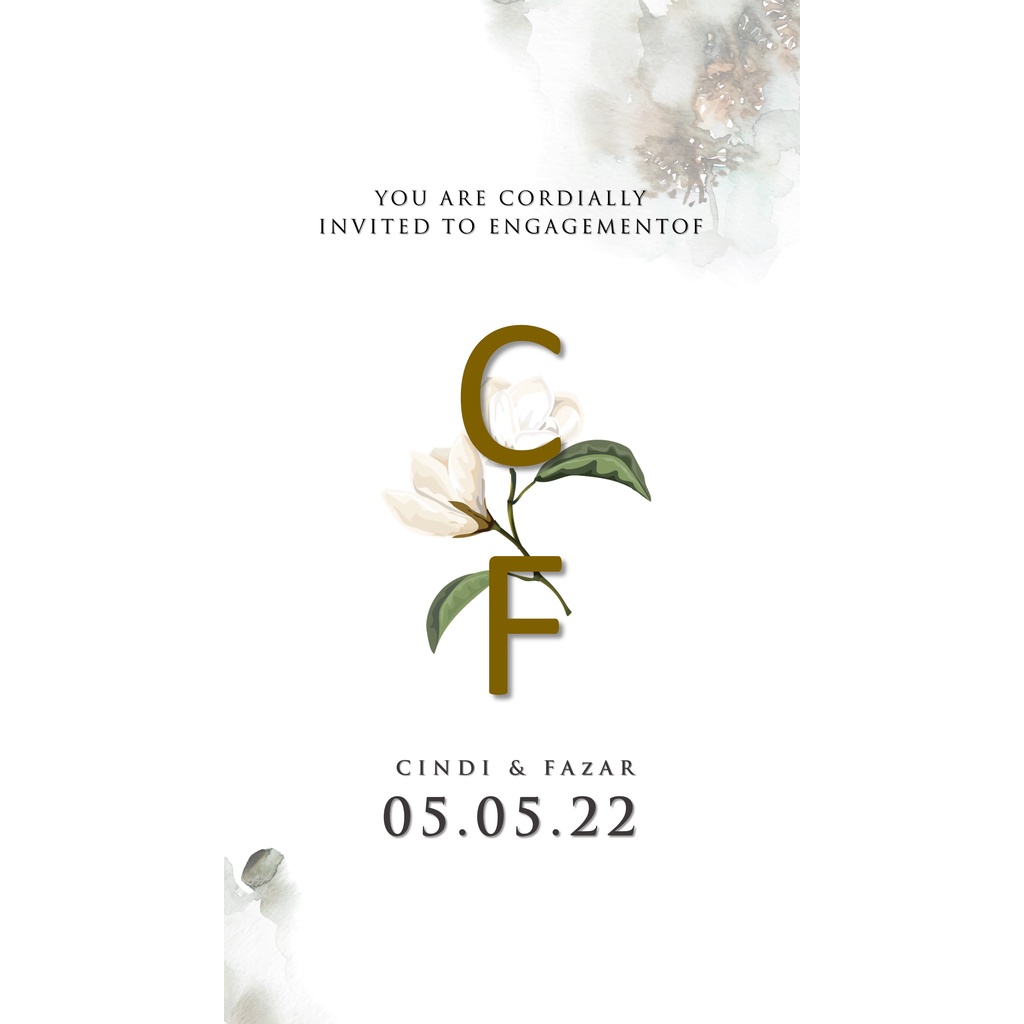 Jual Video Undangan Lamaran Undangan Pertunangan Engagement Digital S9 ...