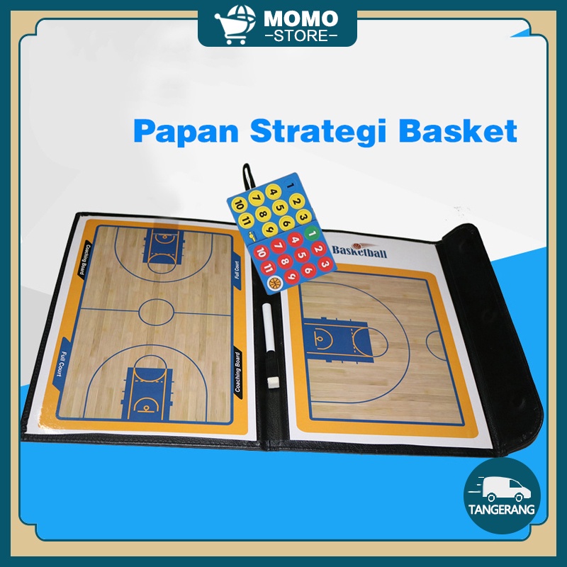 Jual Papan Strategi Taktik Pelatih Basket BasketBall Coach Board Magnet ...