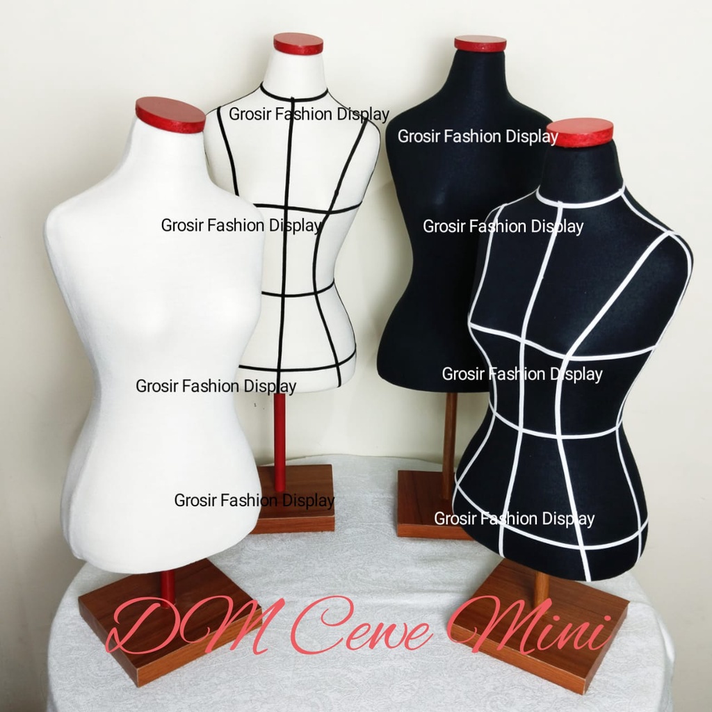 Jual Manekin DM Mini Cewek Cowok Patung Display Jahit Patung Mini Full ...
