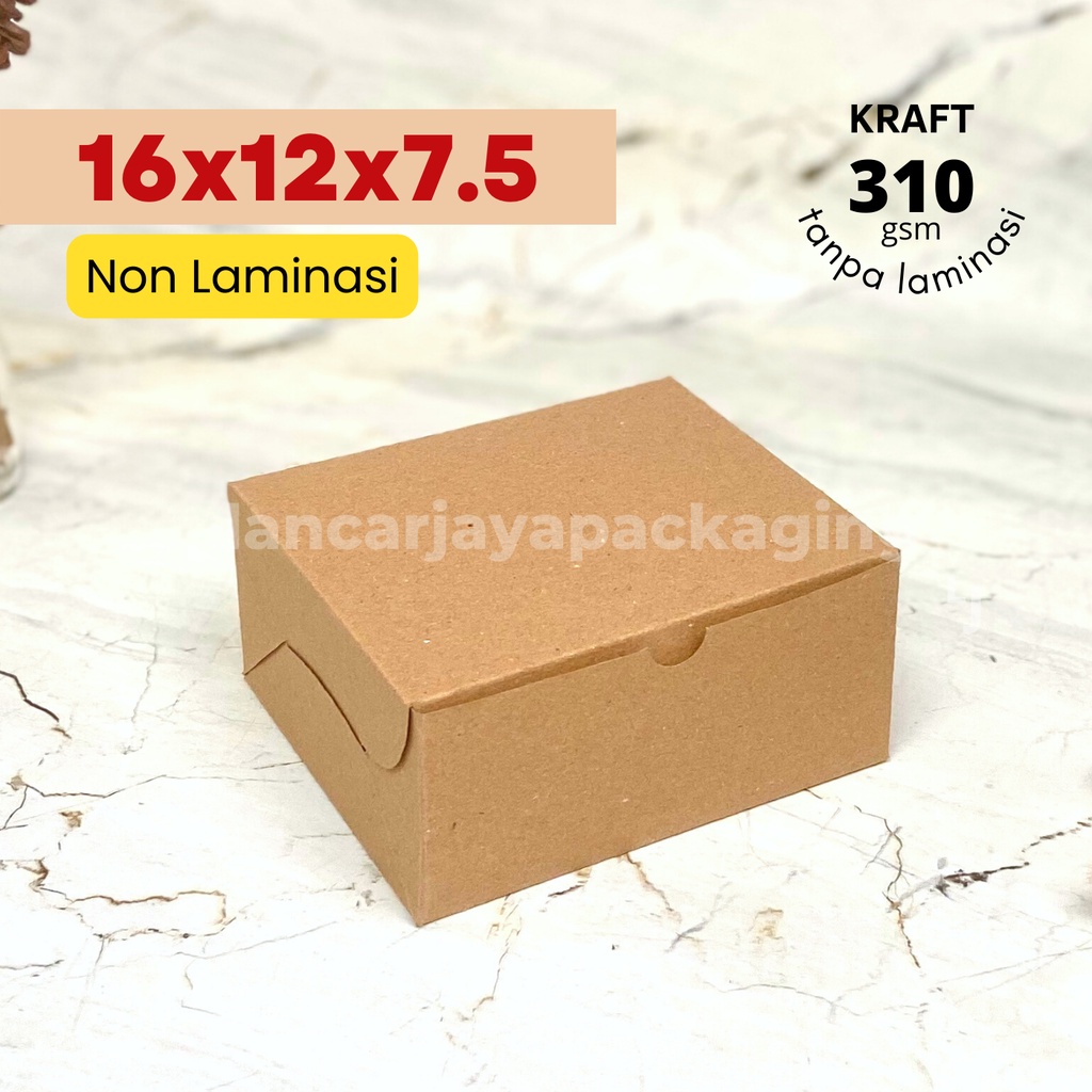 Jual Kotak Snack Kue Nasi Roti Box Kemasan Packing Makanan Dos Coklat ...