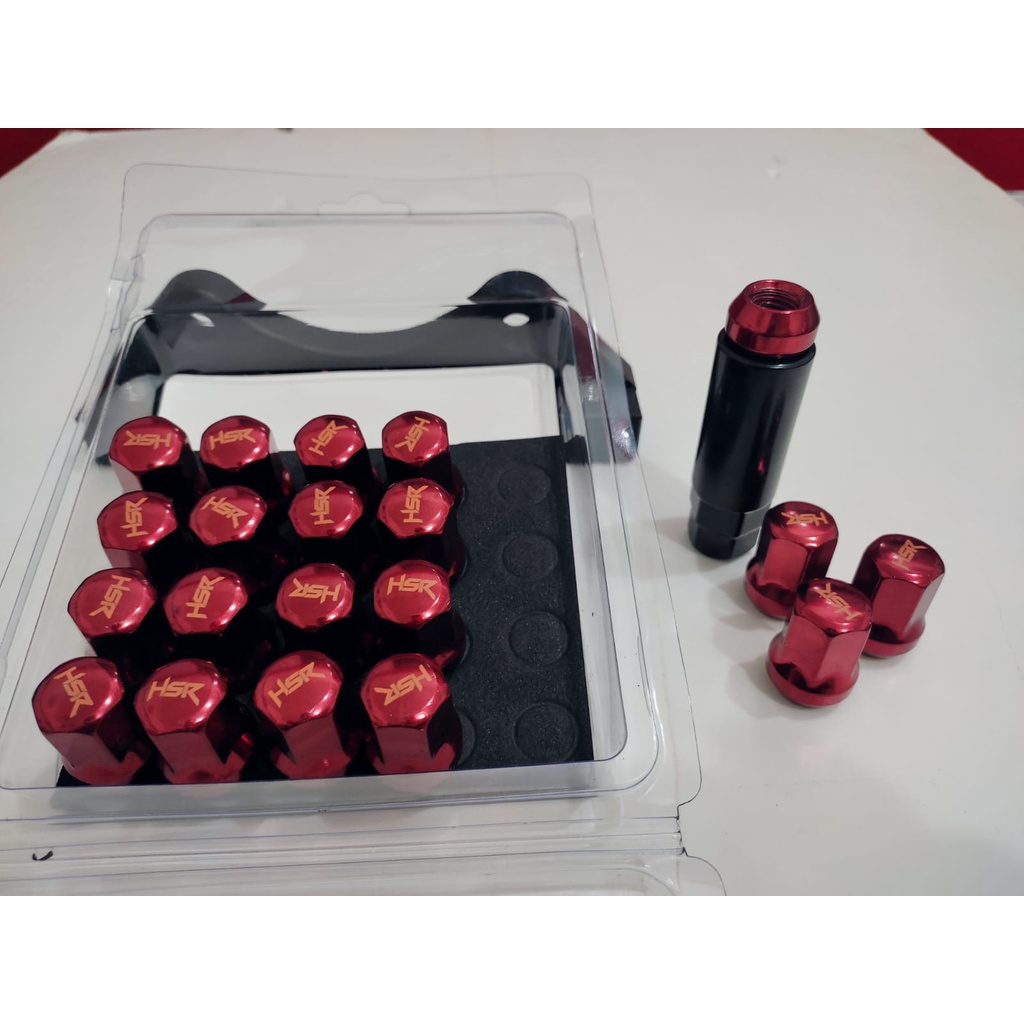 Jual Baut Roda Mobil HSR Warna Merah untuk Semua Jenis Mobil | Shopee ...