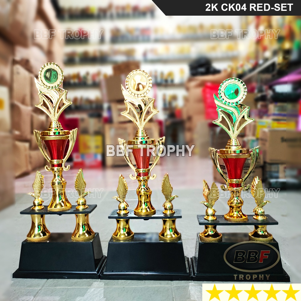 Jual Piala 2 kaki 2K CK04 SET 1-2-3 | Shopee Indonesia