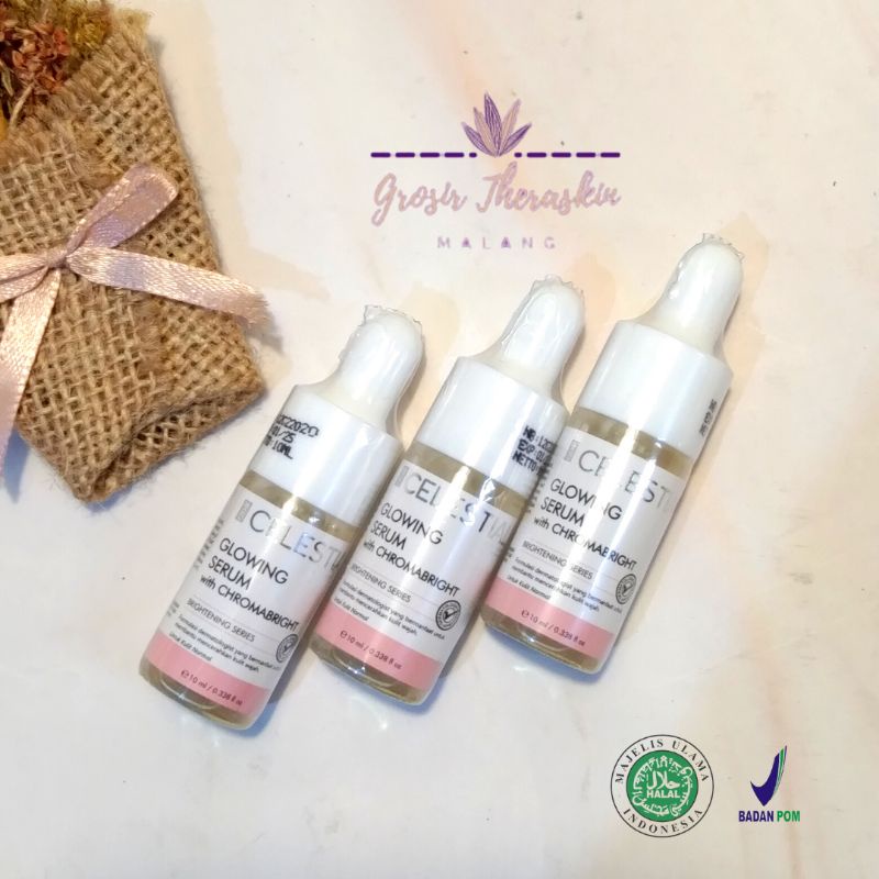 Jual CELESTIAL SERUM GLOWING CHROMABRIGHT (WITH BOX) | Shopee Indonesia