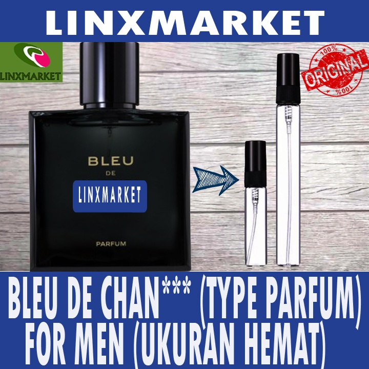 Jual ORIGINAL BDC BLEU DE CHANEL TYPE PARFUM DIATASNYA EDP - UKURAN ...