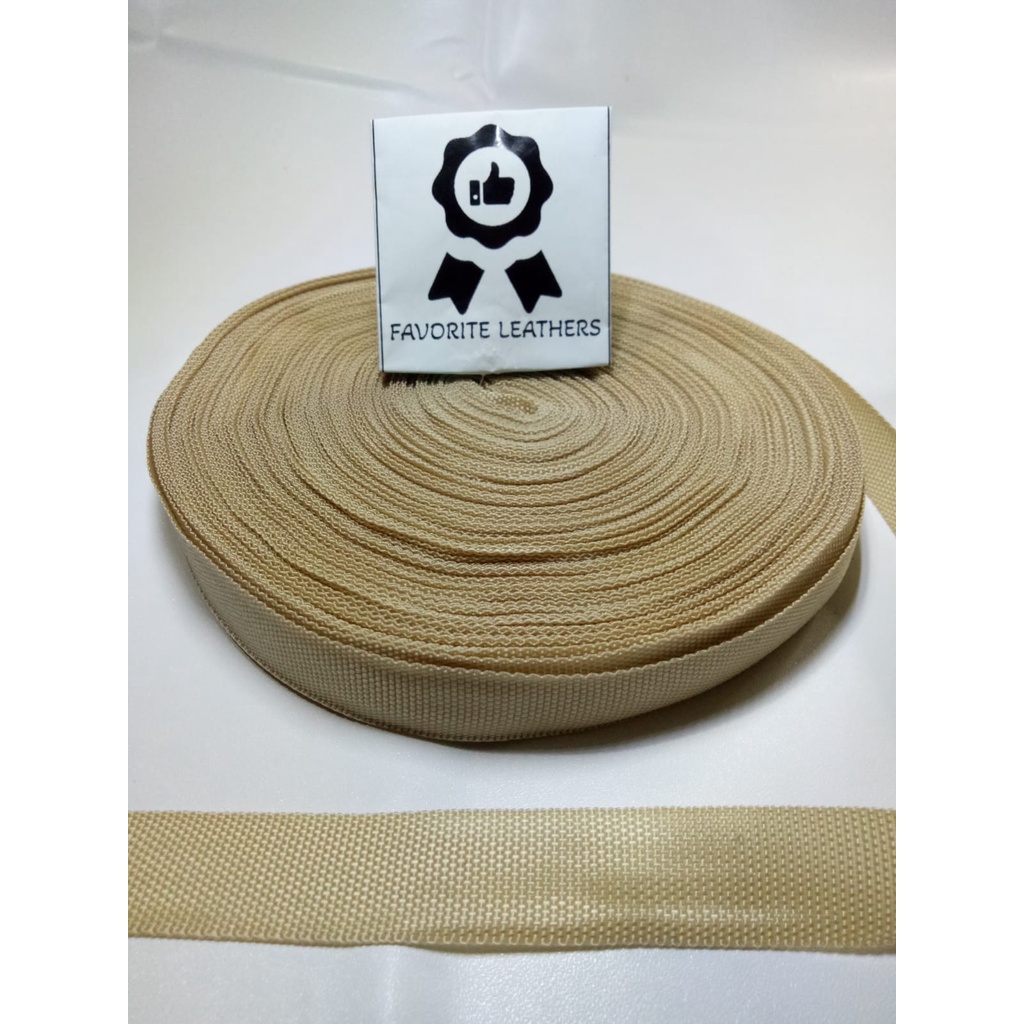 Jual Tali Webbing Bisban Tali Tas PL Lebar 2 cm ISI 45M PL 20 MM CREAM ...