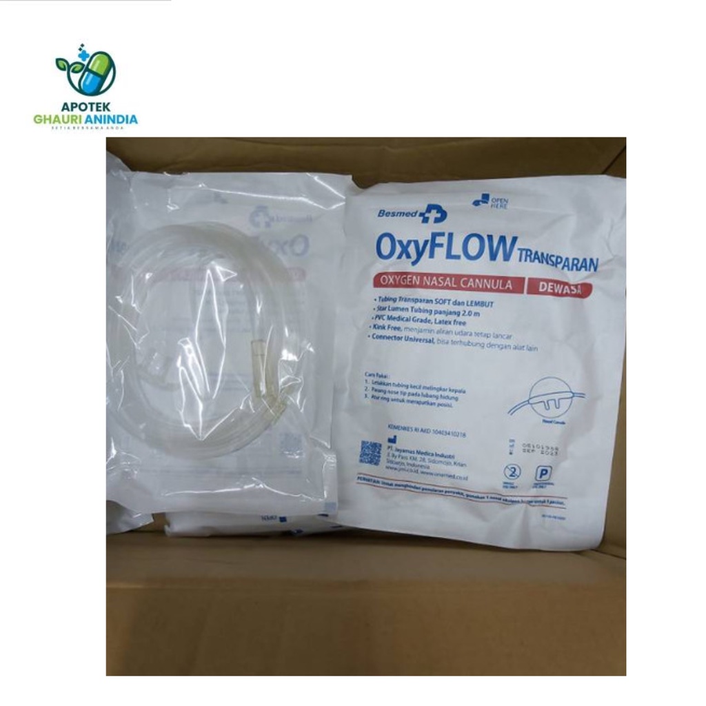 Jual Oxyflow Oxygen dewasa Selang Oksigen | Shopee Indonesia
