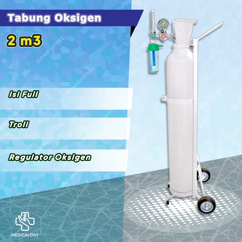 Jual Tabung Oksigen 2 m3 Set Lengkap Siap Pakai | Shopee Indonesia