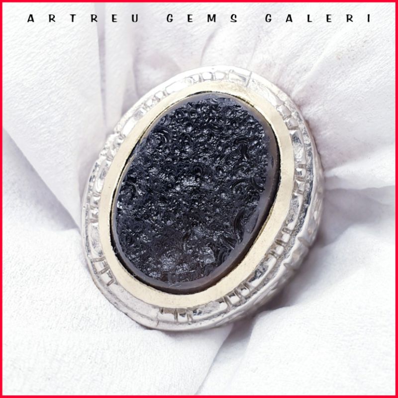 Jual Batu Meteor. Agni Manitite. | COD Bisa | Cincin Batu Akik Ring 5 ...