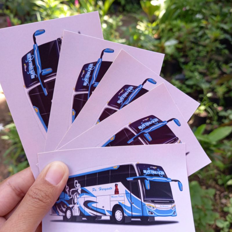Jual 5 stiker atau tempelan bus PO Haryanto sunbreaker | Shopee Indonesia