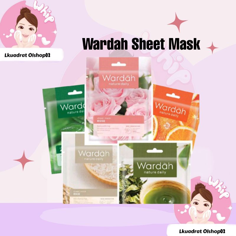 Jual Wardah Nature Daily Sheet Mask 20ml | Shopee Indonesia