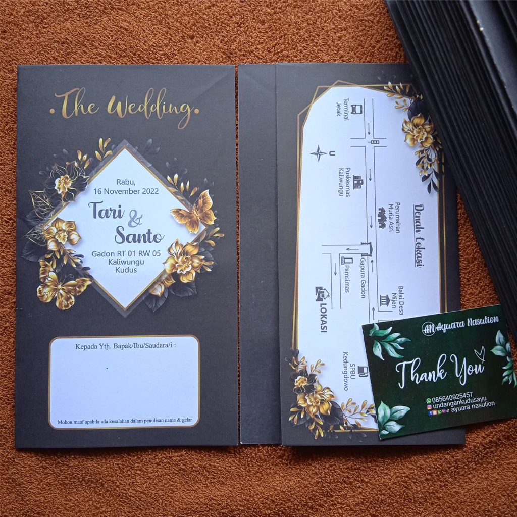 Jual undangan falah 121/undangan pernikahan/undangan simpel/undangan ...