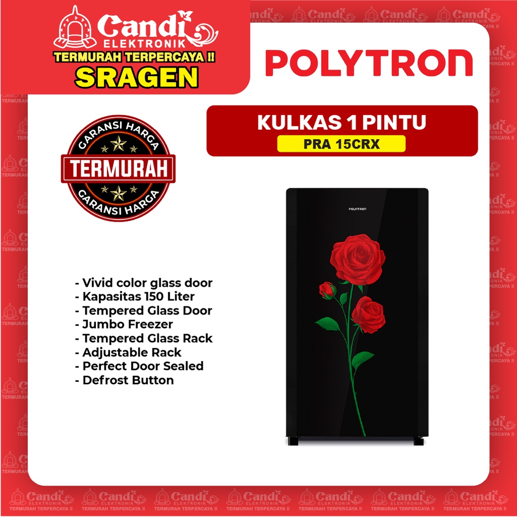 Jual POLYTRON Kulkas 1 Pintu 150 Liter PRA 15CRX | Shopee Indonesia