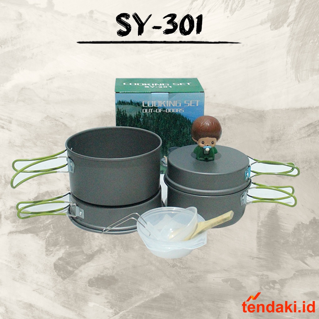 Jual Alat Masak Camping SY 301 / Alat Masak Outdoor / Nesting Kemah ...