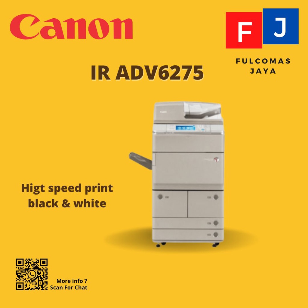 Jual Mesin Fotocopy Kertas A4 A3 Canon Ir Adv 6275 Garansi Resmi