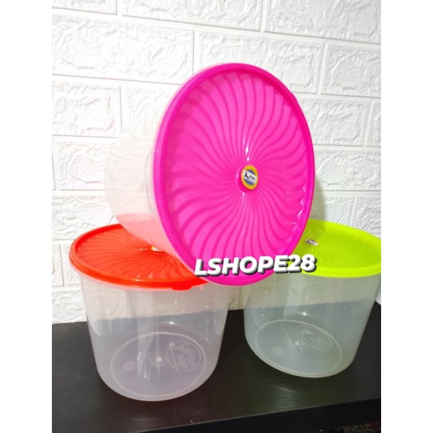 Jual toples plastik 5 liter / toples kerupuk 5lt / toples peyek 5ltr ...
