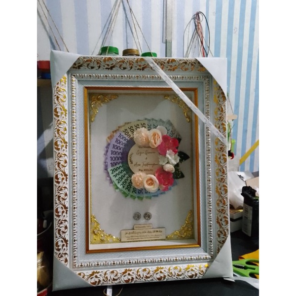 Jual Simbolis Pernikahan Frame Cantik | Frame 30x40 | Shopee Indonesia