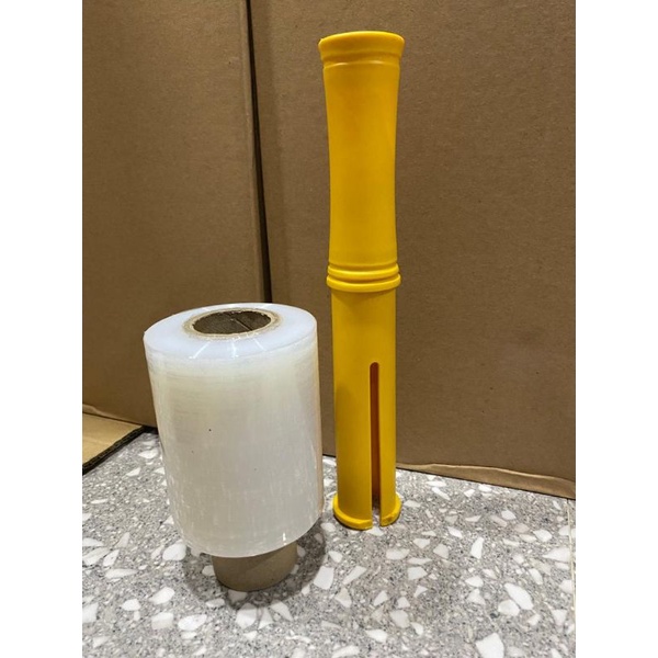 Jual Handy wrap dispenser / handle gagang stretch film 10cm | Alat ...
