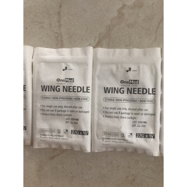 Jual onemed wing needle 27G | Shopee Indonesia