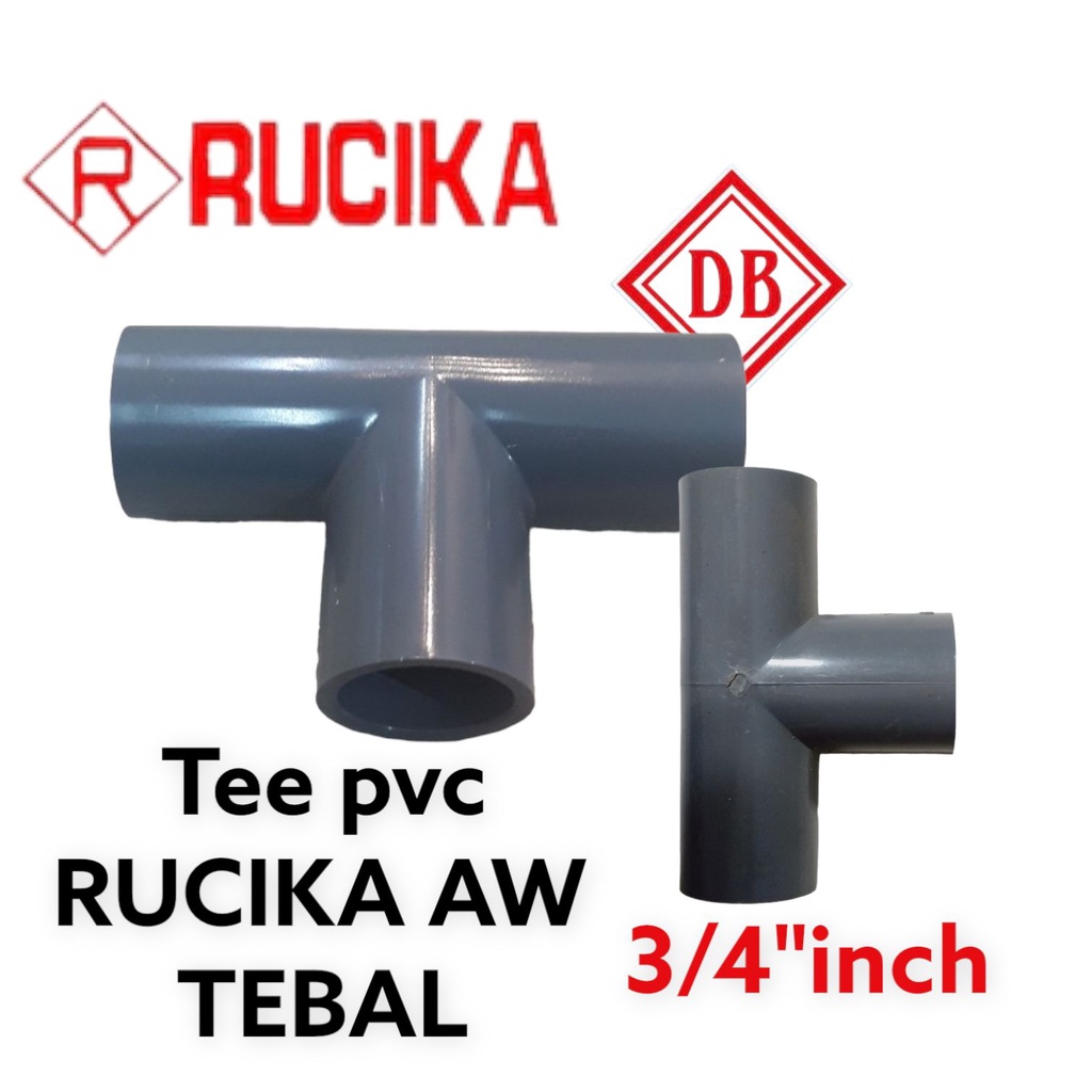 Jual TEE 3/4"inch RUCIKA AW/SAMBUNGAN PIPA /T SAMBUNGAN PRALON | Shopee Indonesia