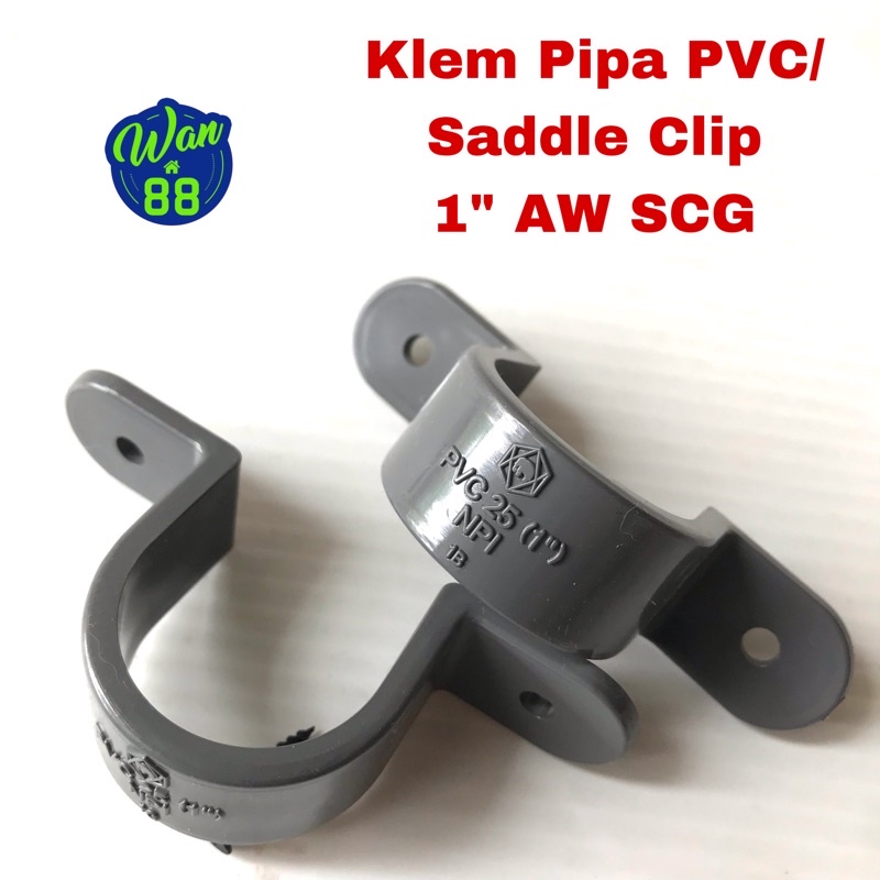 Jual Klem Pipa PVC 1” / Saddle Clip 1” AW SCG | Shopee Indonesia