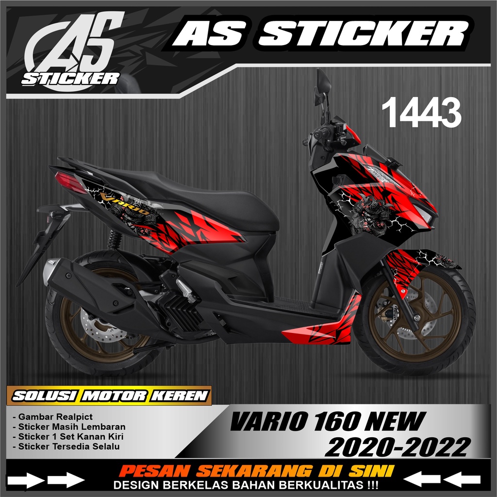 Jual 1443a Decal Sticker VARIO 125/150 NEW Full Body Stiker Skotlet ...