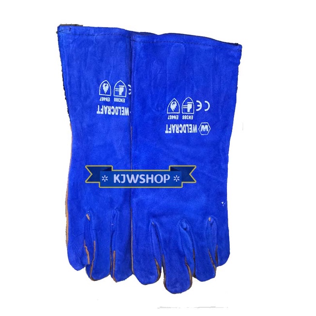 Jual Sarung Tangan Las Kulit Tebal 14" Weldcraft Safety Sarung Tangan ...