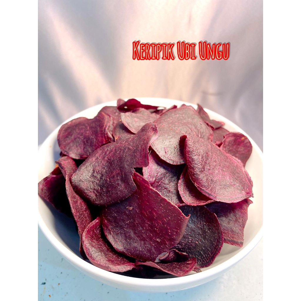 Jual Keripik Ubi Ungu 500 gr (1/2 kg) | Shopee Indonesia