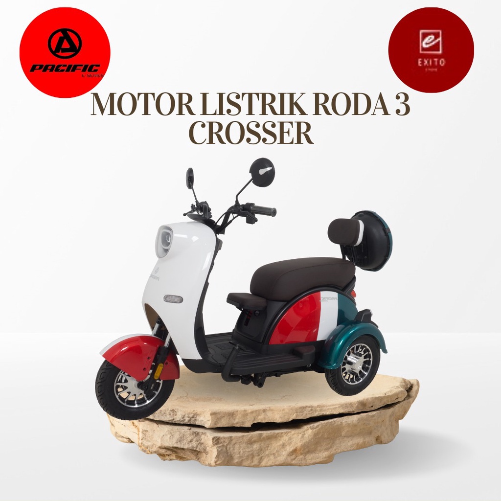 Jual Sepeda Listrik Roda Tiga CROSSER By Pacific | Shopee Indonesia