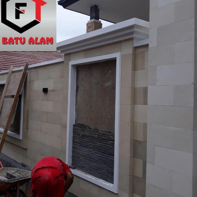 Jual batu alam paras jogja putih - 10x20cm | Shopee Indonesia