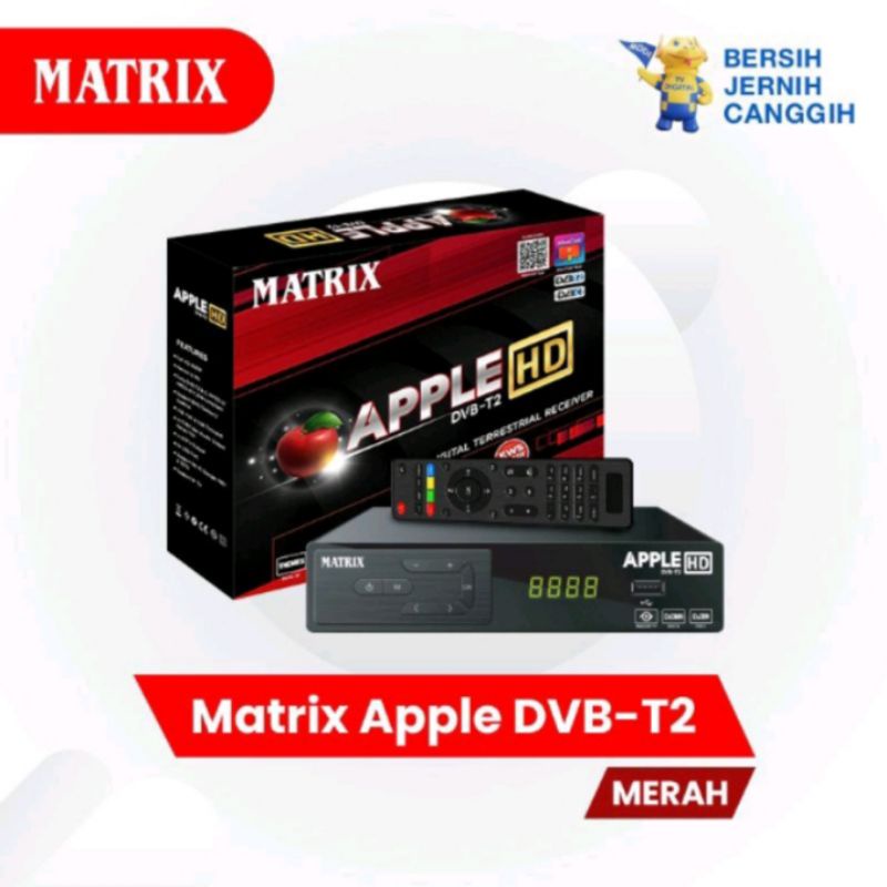 Jual SET TOP BOX STB MATRIX DVB T2 RED APPLE HD EWS TV (MERAH) | Shopee ...