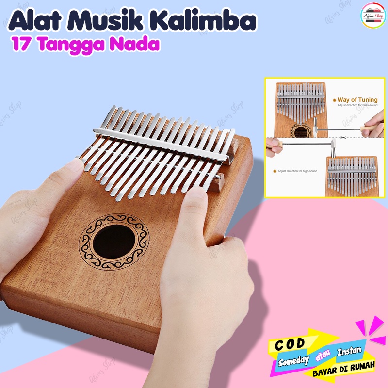 Jual Alat Musik Kalimba Thumb Piano 17 Nada Suara | Shopee Indonesia