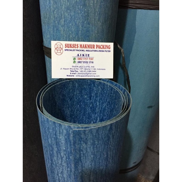 Jual PACKING ASBES BIRU DULU TOMBO 1000 / KLINGERIT BIRU 5MM X 127CM X 127CM | Shopee Indonesia