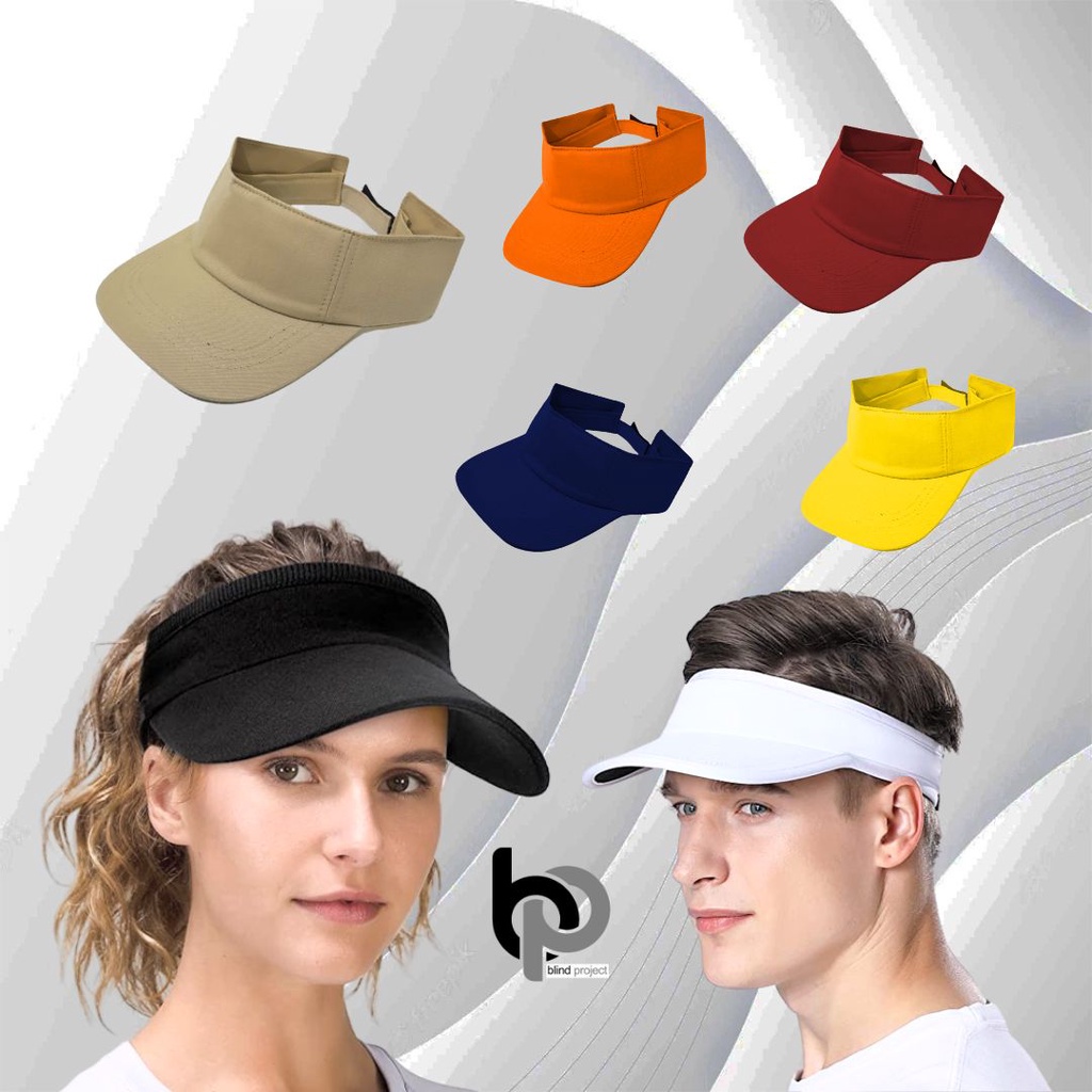 Jual Topi Olahraga Golf Senam Zumba Tenis Lari Polos Pria Wanita Unisex ...