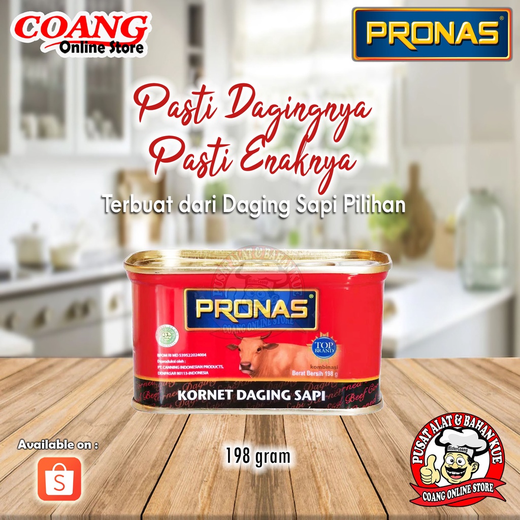 Jual Pronas Corned Beef 198 gr - Kornet - Daging Kaleng | Shopee Indonesia