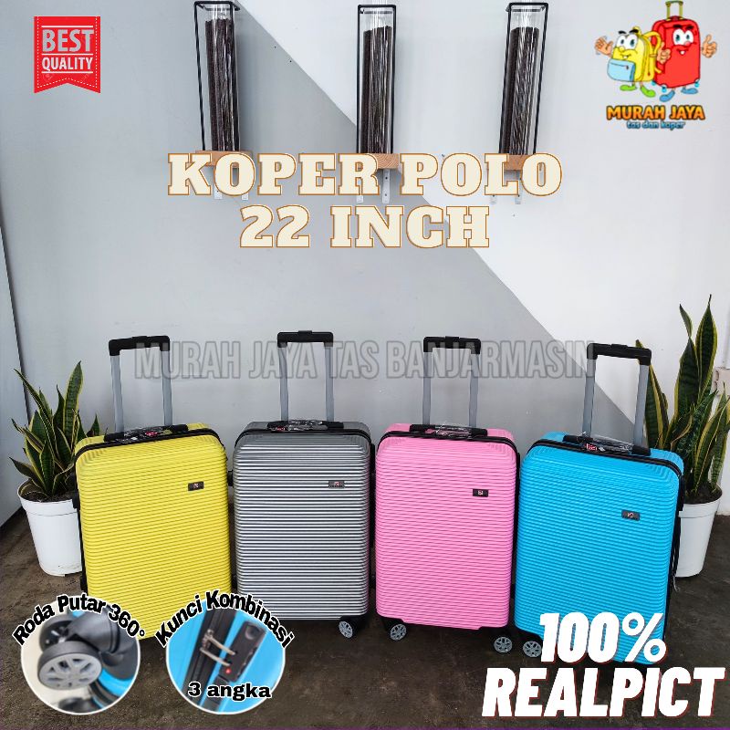 Jual KOPER POLO 22 INCH KOPER FIBER KOPER RODA PUTAR RODA 4 KOPER MURAH ...