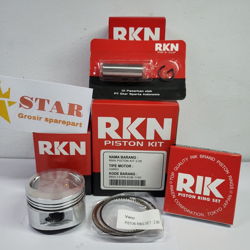 Jual PISTON KIT VARIO 110 KVB KARBU RIK RKN RIKEN | Shopee Indonesia