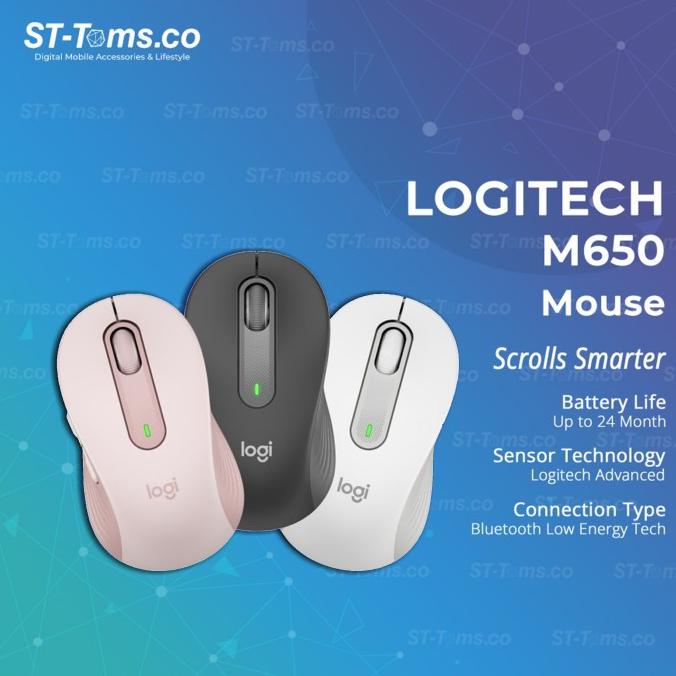 Jual Logitech Signature M650 / M 650 Wireless Mouse Bluetooth ...