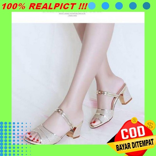 Jual Highils Korean Style Hils Cewek Murah Heals Remaja Kekinian Heels ...