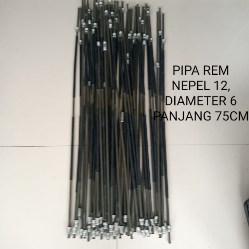 Jual PIPA SELANG REM, SELANG KOPLING MOBIL NEPEL 12 PANJANG 75cm ...