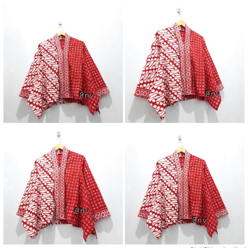 Jual Atasan Batik Kartini Merah Putih Jumbo LD 120cm Bahan Katun ...