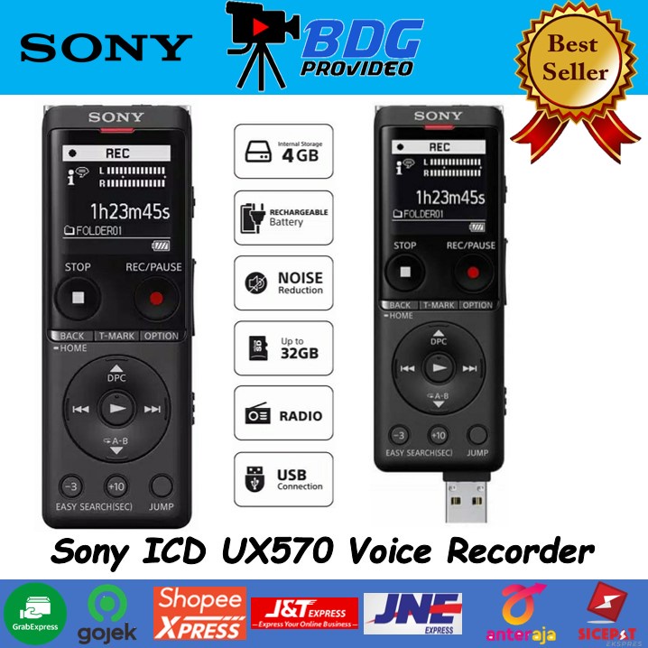 Jual Sony ICD-UX570F Digital Voice Recorder | Shopee Indonesia