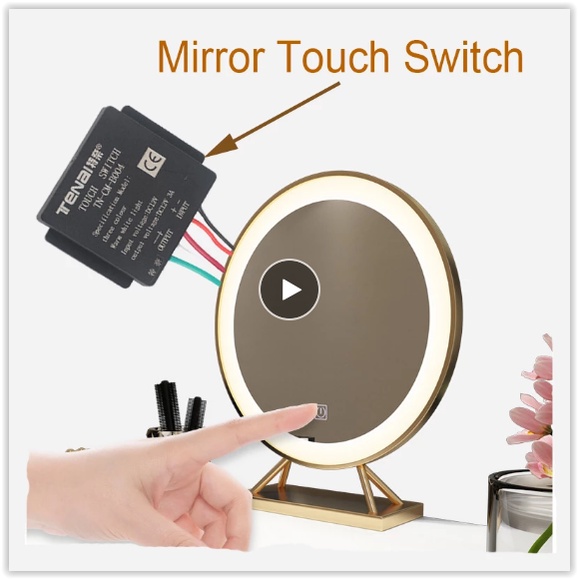 Jual Bathroom Mirror Switch Touch Sensor For Led Light 5-12v/Saklar ...