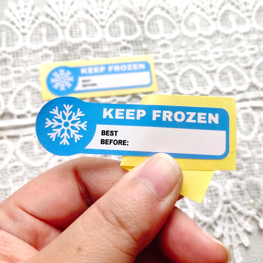 Jual Sticker / Sticker keep Frozen + Best before keep me cold kulkas ...