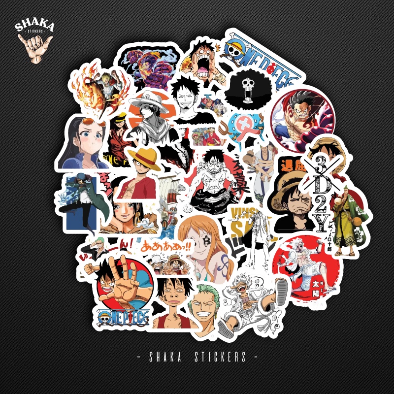 Jual Sticker One Piece 32 PCS SHP Sticker Aesthetic Wibu Murah Sticker ...