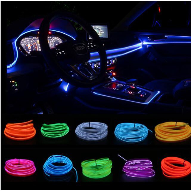 Jual LED light strip USB / lampu dashboard mobil universal 3m RGB ...